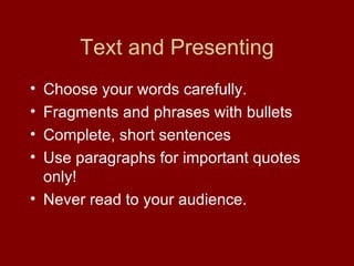 Effective PowerPoints | PPT