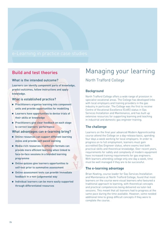 Effective e-learning practice JISC | PDF