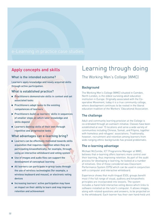 Effective e-learning practice JISC | PDF