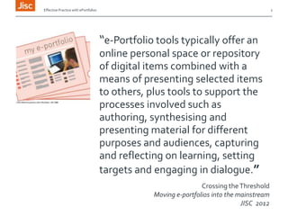 Effective Practice with e-Portfolios | PPT