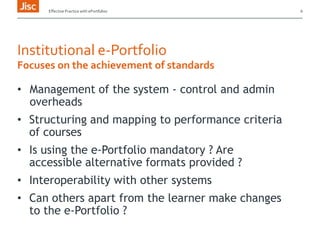 Effective Practice with e-Portfolios | PPT