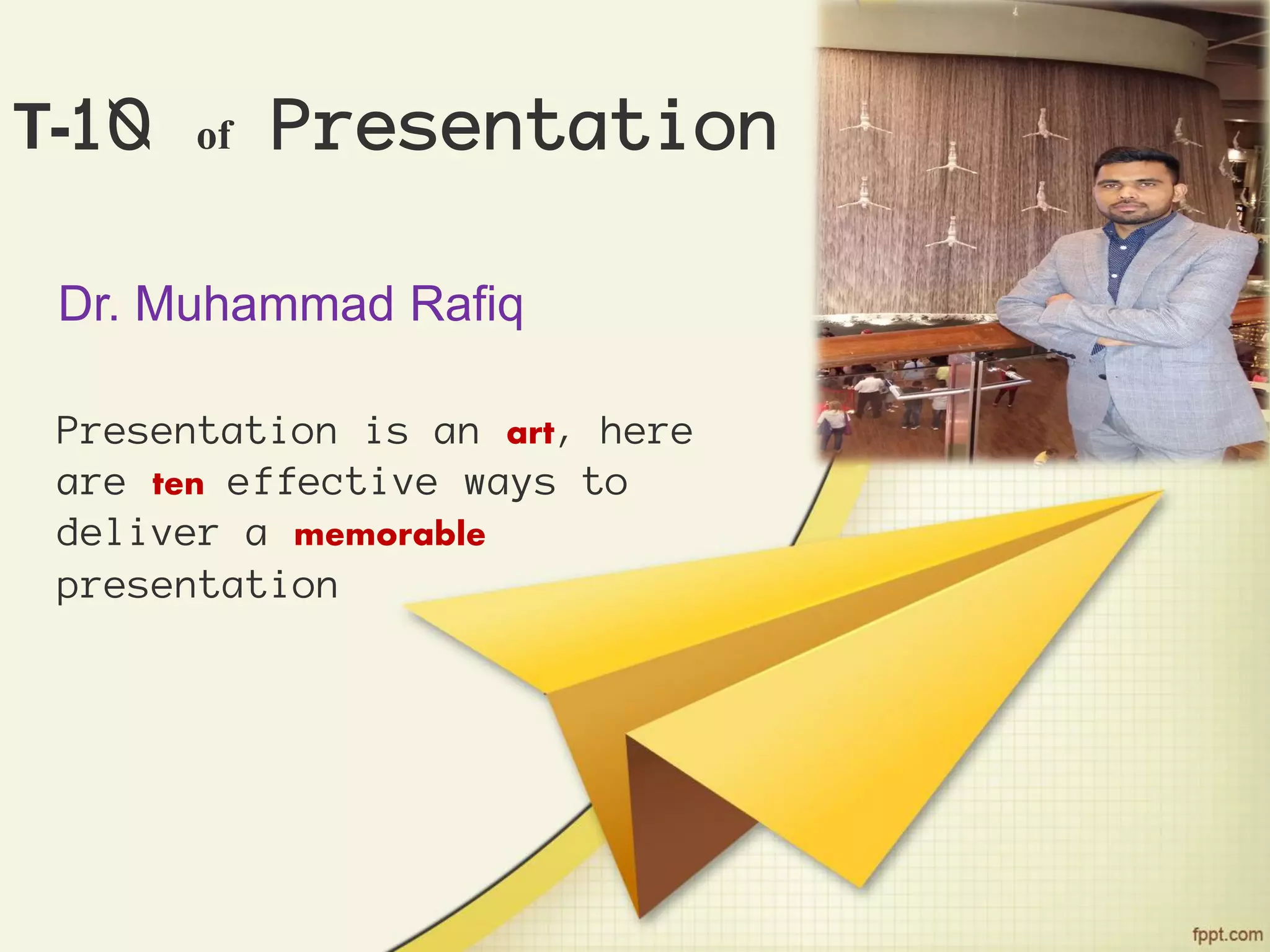 Effective presentation rule | PPT