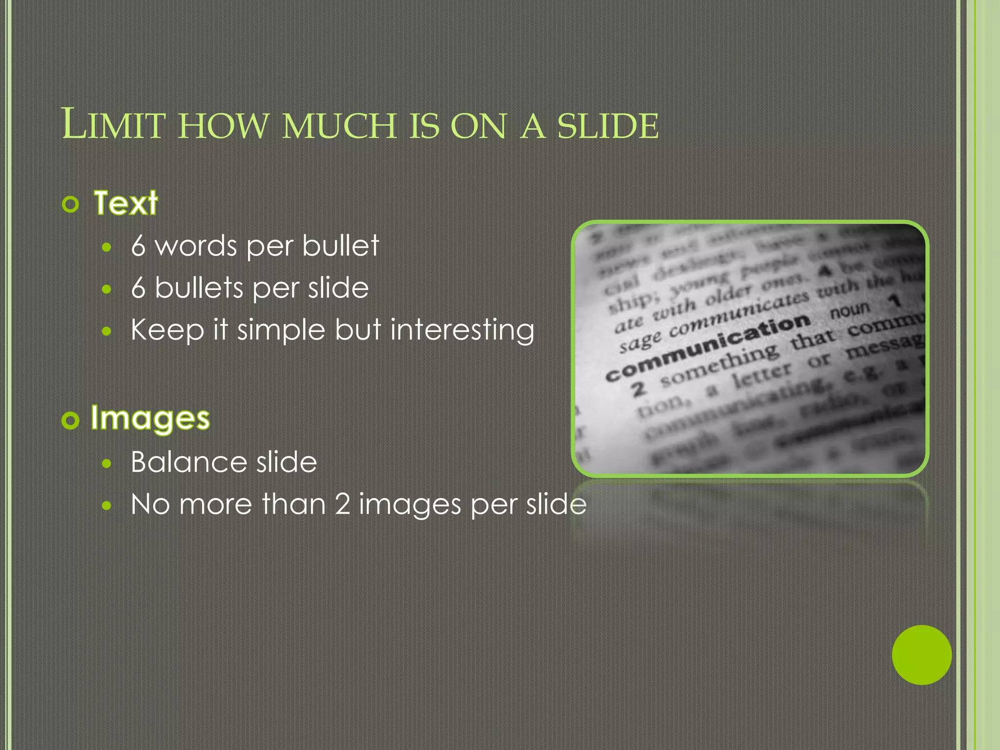 Effective presentations | PPTX