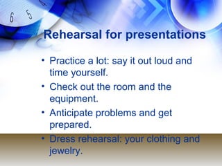Effective presentations | PPT
