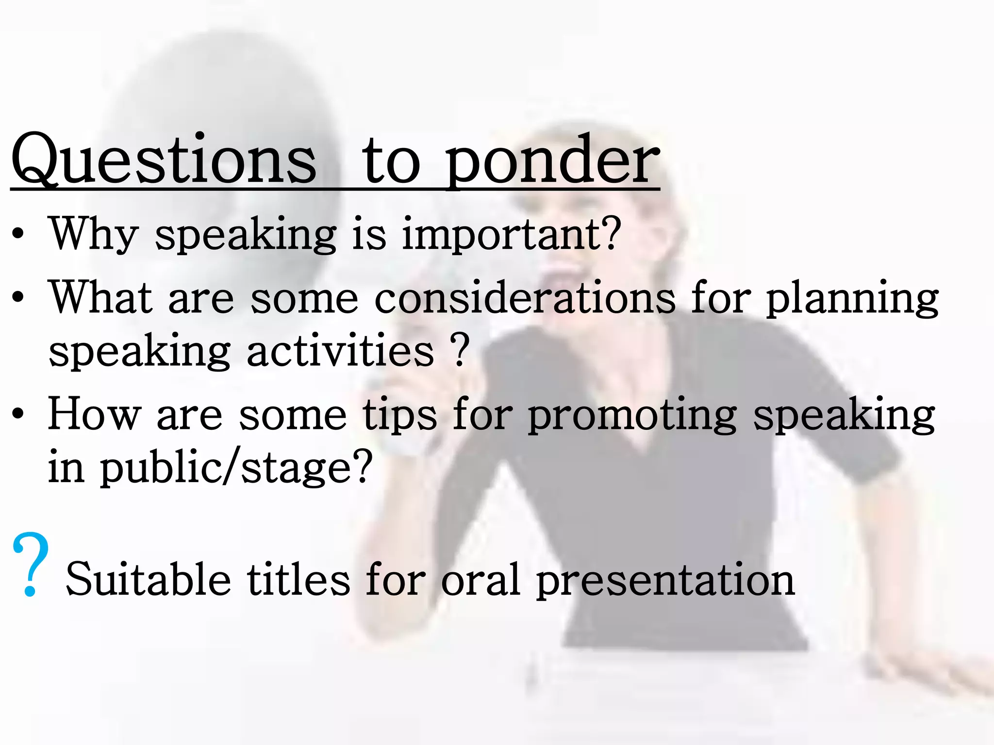 Effective presentations and public speaking skills | PPTX