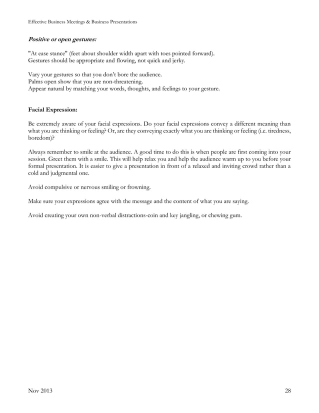 Effective Presentations - handout | PDF | Resume Writing and Advice ...