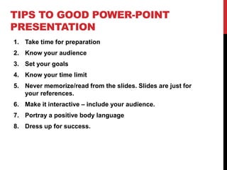 Effective presentation skill | PPTX