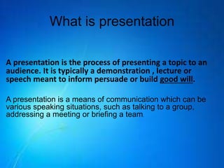 Effective presentation skills | PPT