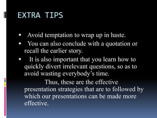 Effective presentation strategies | PPTX