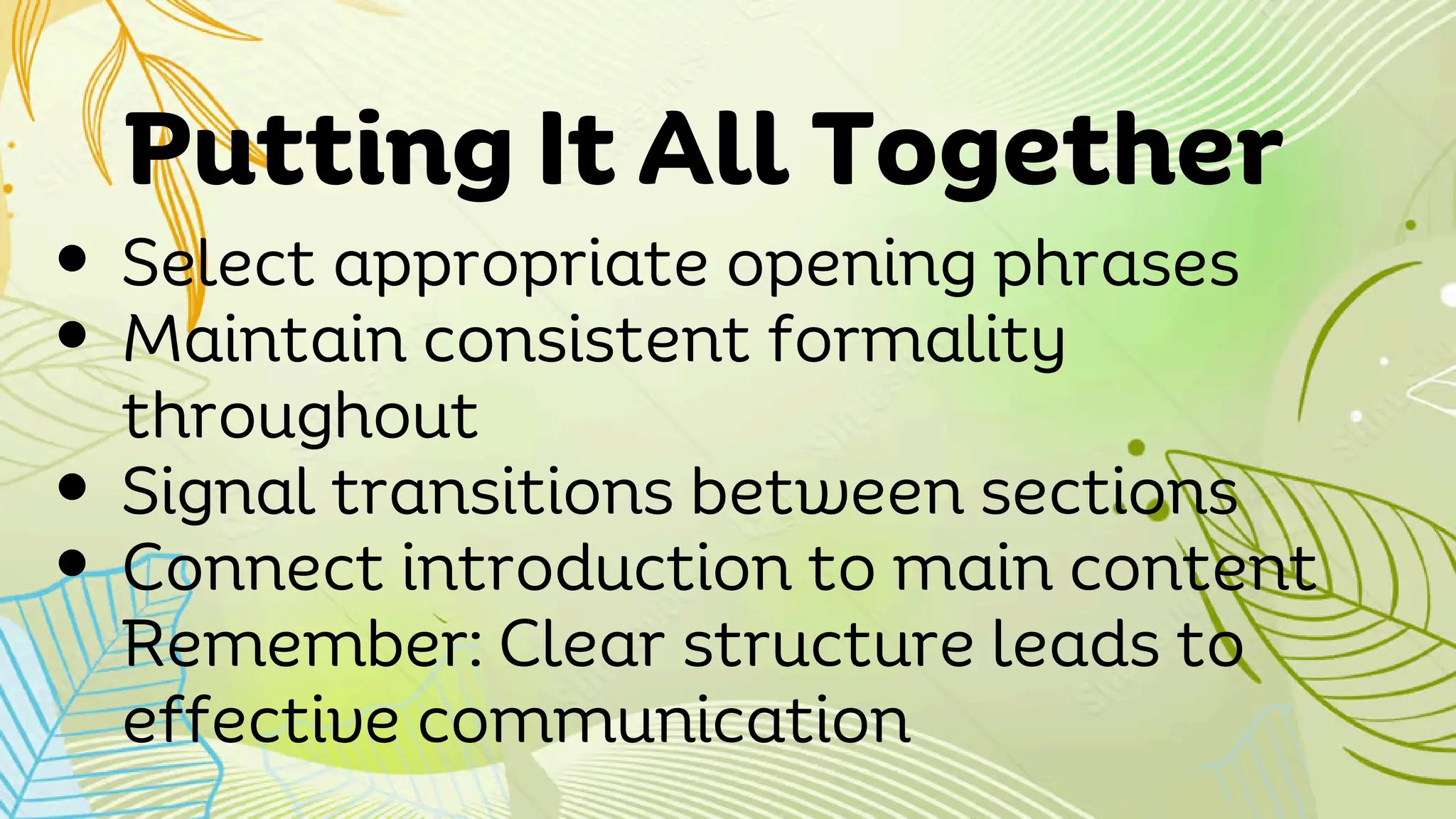 Effective Presentation Structure A Guide | PPT