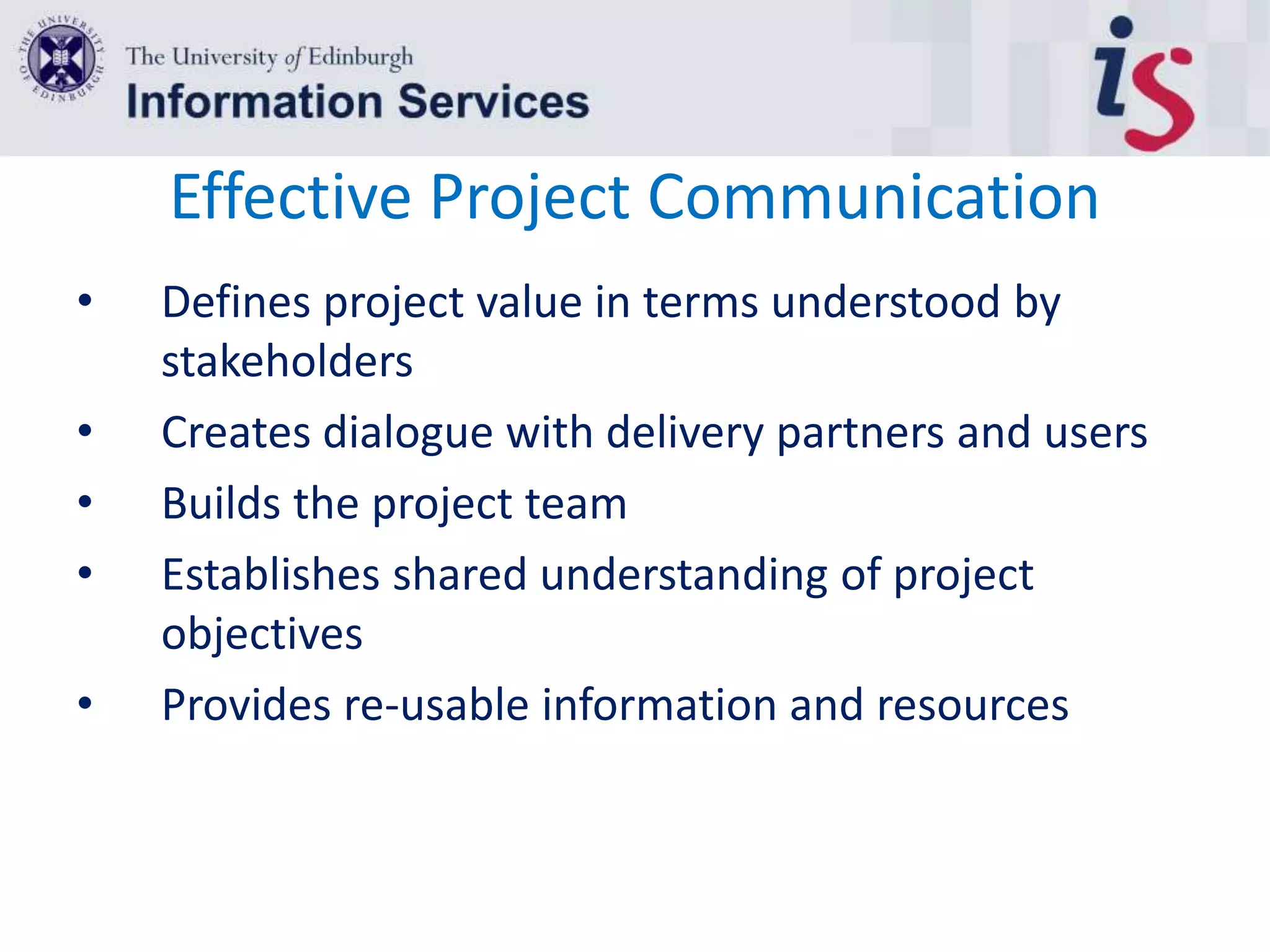Effective Project Communication | PPTX