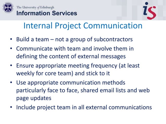 Effective Project Communication Pptx Email Internet