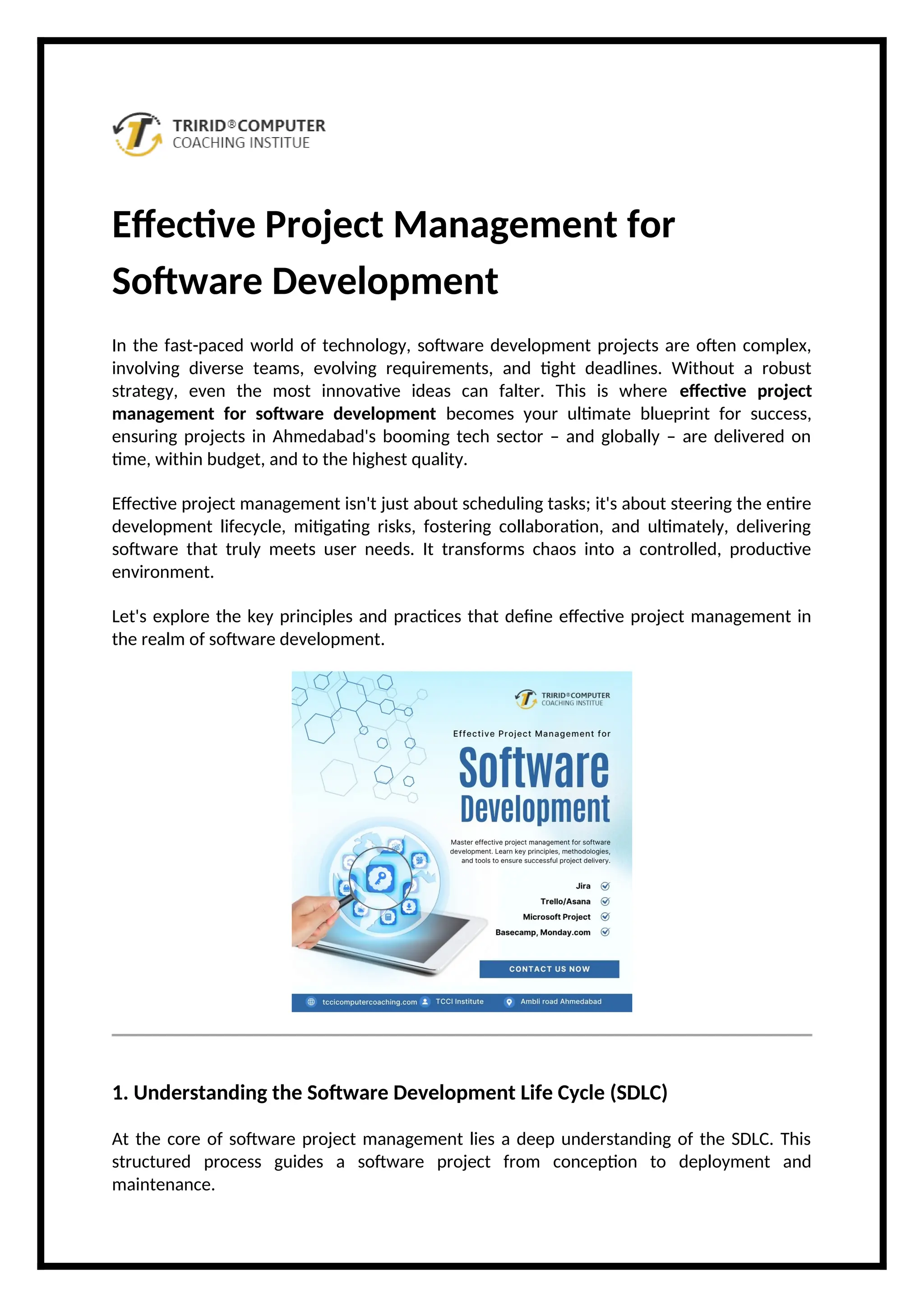 Effective Project Management for Software Development.doc