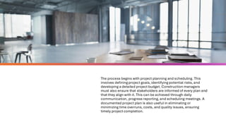 Effective Project Management in Construction | PDF