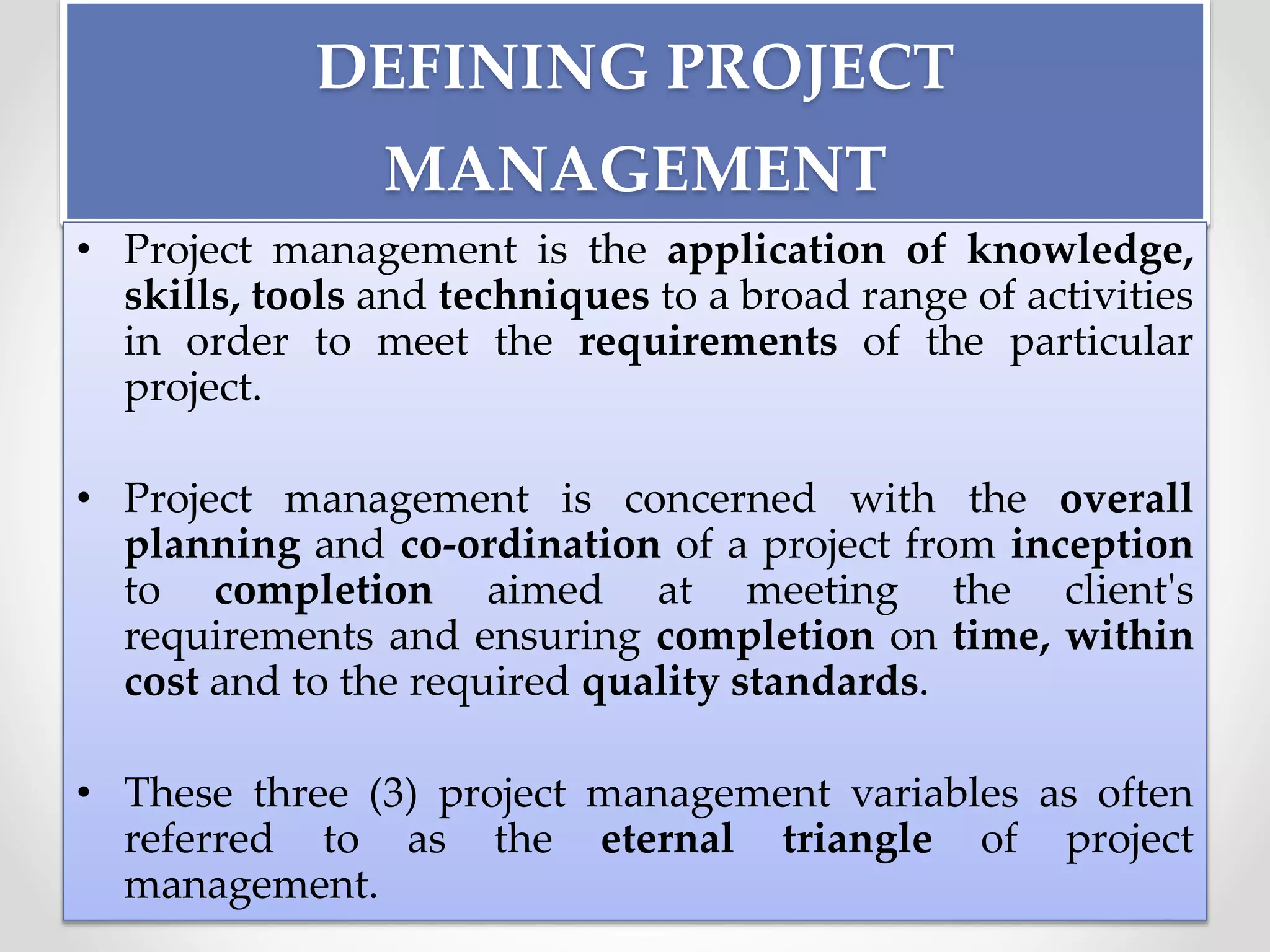 Project Management Principles and Process | PPTX