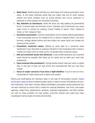 Effective Proofreading Strategies to Ensure Error-free Writing | PDF