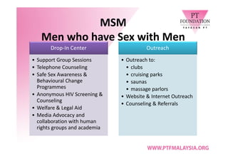 Effective psycho social support programme for msm in Malaysia by Kevin ...