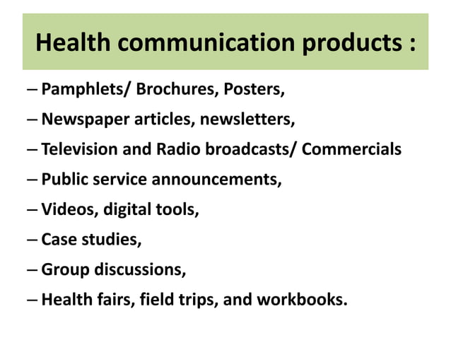 Effective public health communication 5th april | PPTX