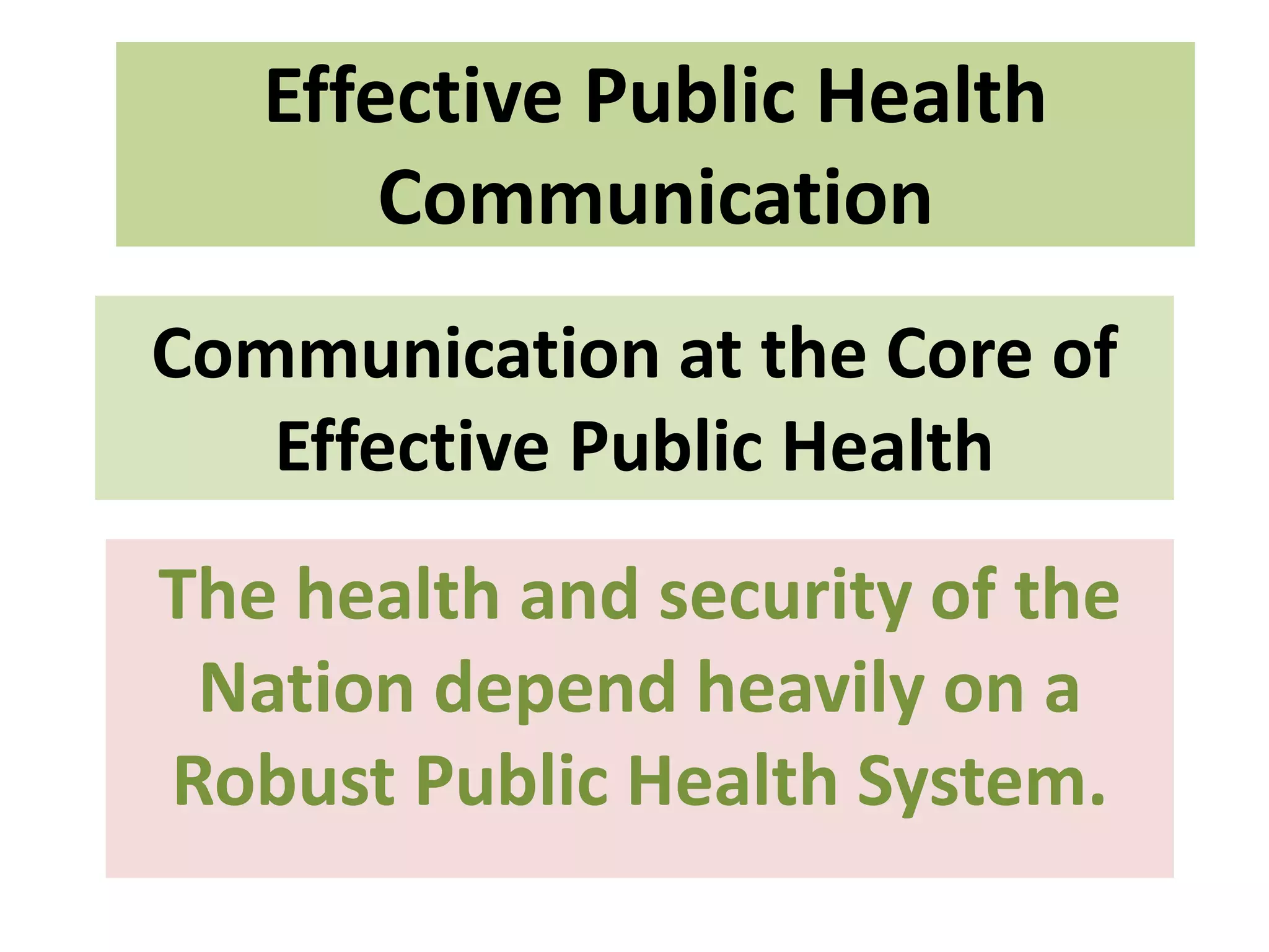Effective public health communication old | PPTX