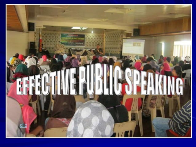 Effective public speaking presentation edited | PPT