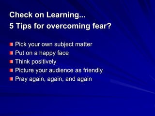 Effective public speaking presentation edited | PPTX