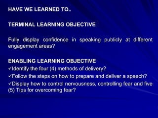 Effective public speaking presentation edited | PPT