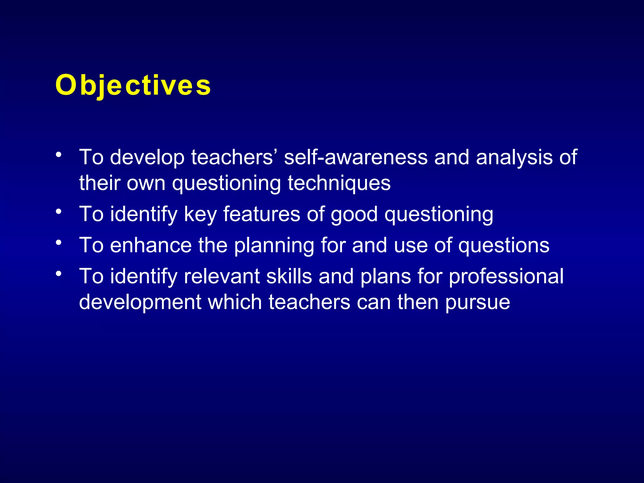 Effective Questioning | PPT