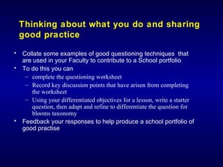 Effective Questioning | PPT