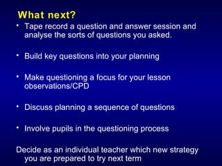 Effective Questioning | PPT