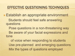 Effective questioning | PPT