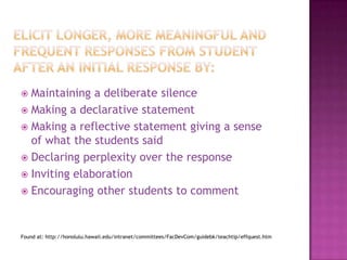 Effective questioning | PPTX