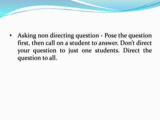 Effective questioning | PPT