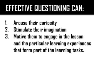 EFFECTIVE QUESTIONING | PPTX