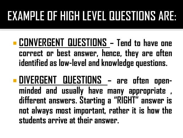EFFECTIVE QUESTIONING