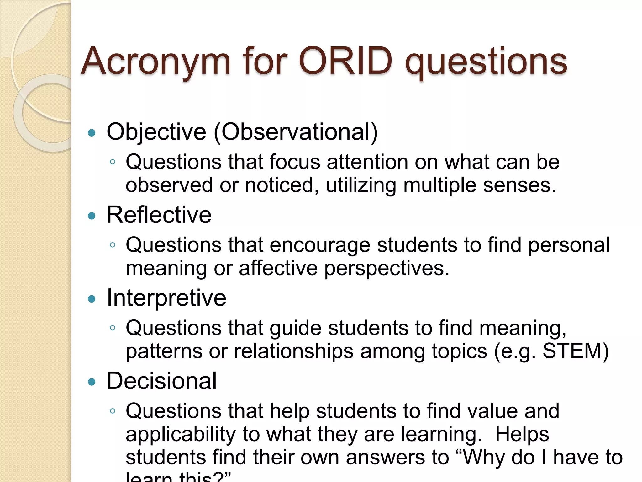 Effective questioning | PPT