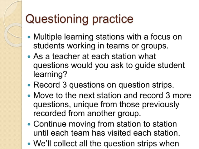 Effective questioning | PPT