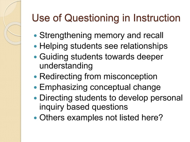Effective questioning | PPT