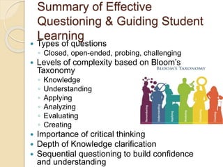 Effective questioning | PPT