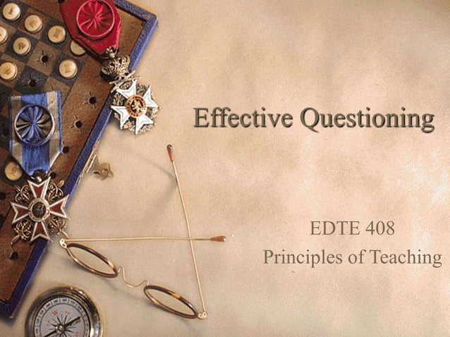 Effective Questioning techniques in .... | PPT