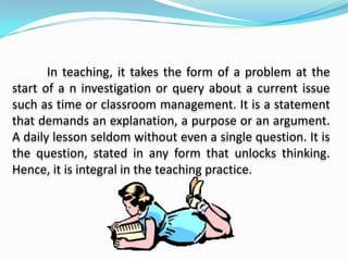 Effective questioning (2) | PPTX | Educational Assessment | Education