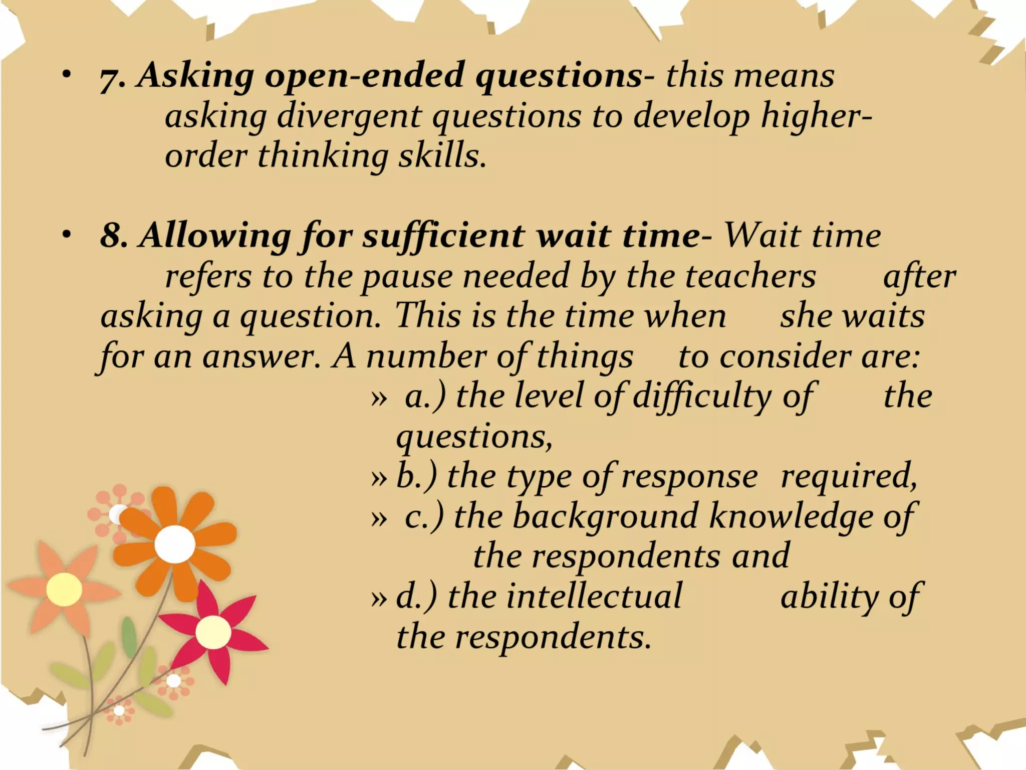 Effective questioning and reacting techniques | PPT