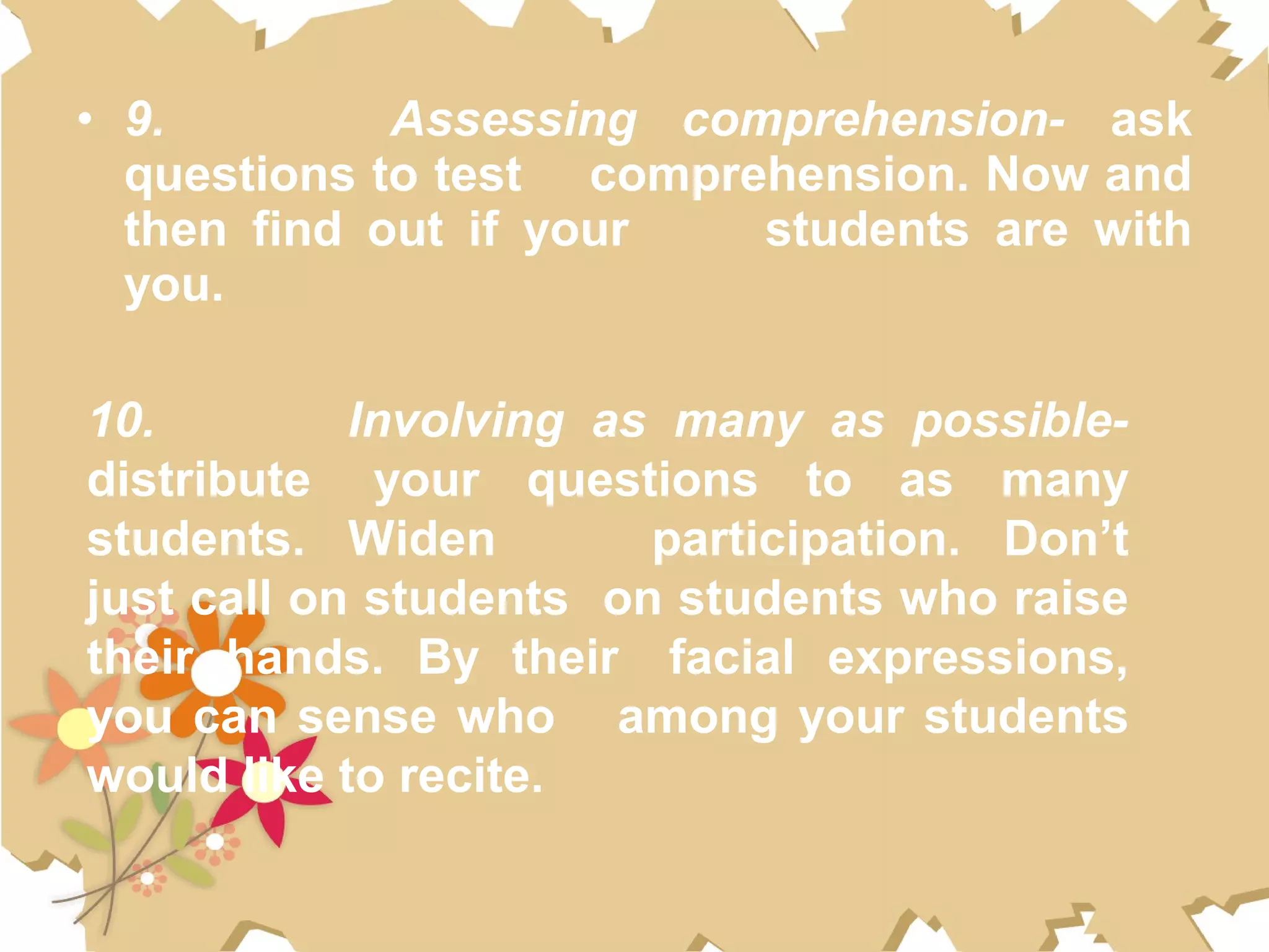 Effective questioning and reacting techniques | PPT