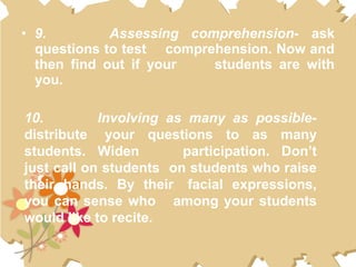 Effective questioning and reacting techniques | PPT