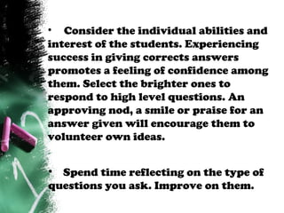 Effective questioning and reacting techniques | PPT