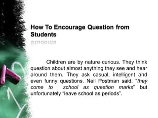 Effective questioning and reacting techniques | PPT