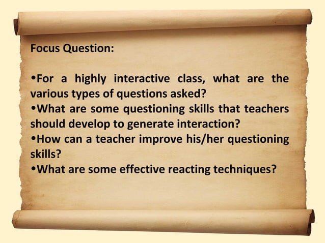Effective questioning and reacting techniques | PPT | Educational Assessment | Education