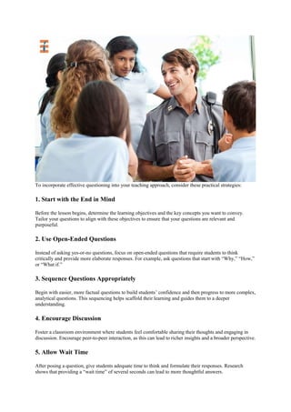 Effective Questioning: Meaning, Importance And Strategies | Future ...