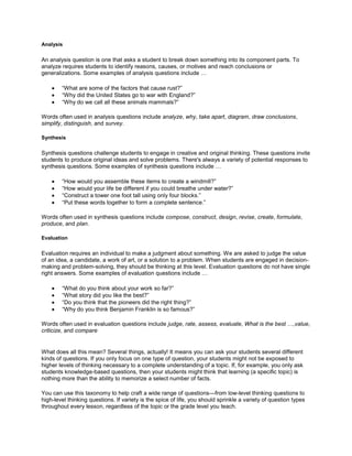 Effective questioning techniques | DOCX | Educational Assessment ...