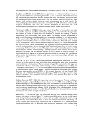 Effective range free localization scheme for wireless sensor network | PDF