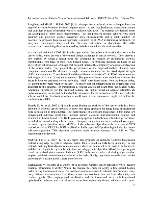 Effective range free localization scheme for wireless sensor network | PDF